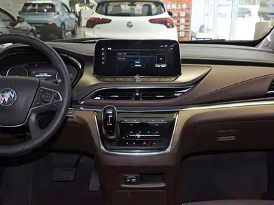 别克GL8 2021款 陆上公务舱 652T 豪华型 别克 3/26张图片大全_汽车中控图库_黑色/干邑棕-汽车之家