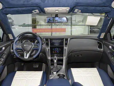 英菲尼迪Q50L 2022款 2.0T WAVE版 英菲尼迪 1/46张图片大全_汽车中控图库_蓝色/白色-汽车之家