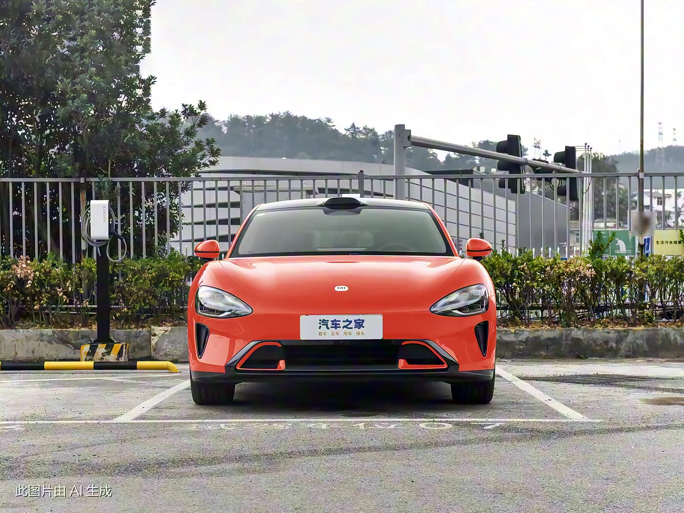 小米SU7 2024款 830km 后驱超长续航高阶智驾Pro版 小米汽车 2/8张图片大全_汽车外观图库_熔岩橙-汽车之家