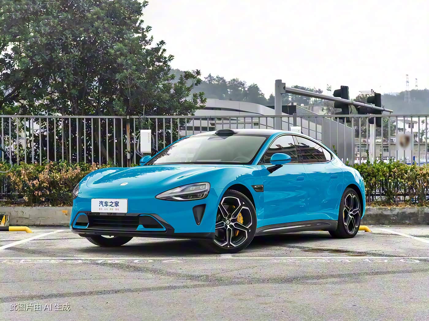 小米SU7 2024款 830km 后驱超长续航高阶智驾Pro版 小米汽车 1/8张图片大全_汽车外观图库_海湾蓝-汽车之家